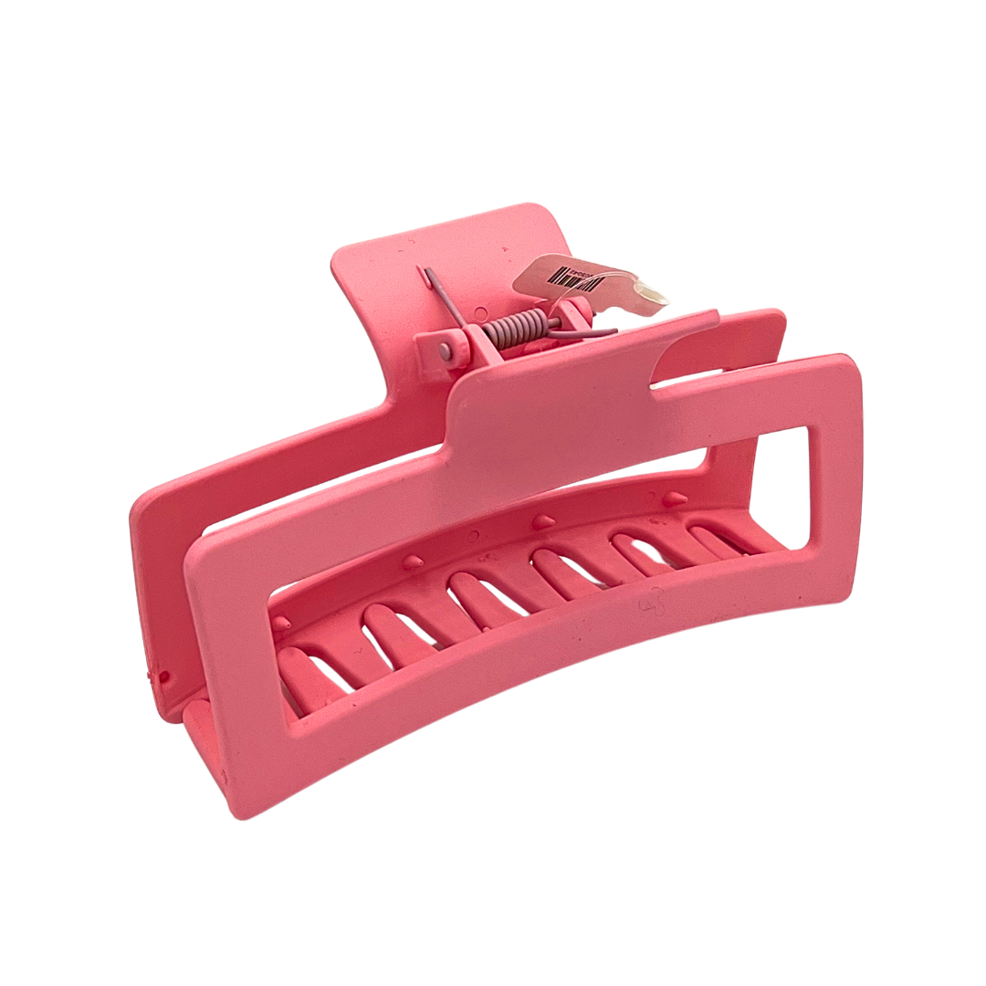 Pink XL Rectangular Claw Clip | Annie Austen