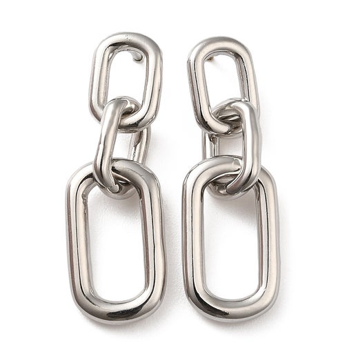 Paperclip Chain Studs | Annie Austen